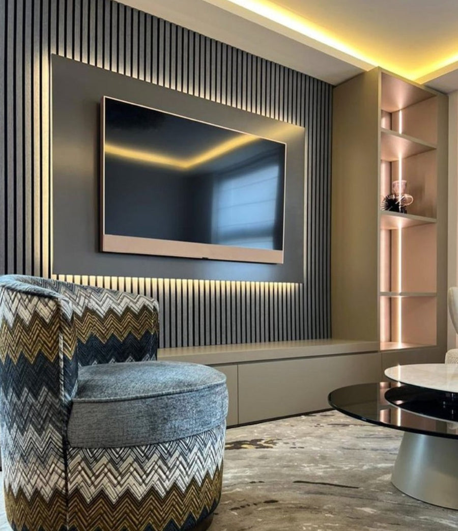 Acoustic Slat Color Wall & Ceiling Panels | Fluted Wall Paneling